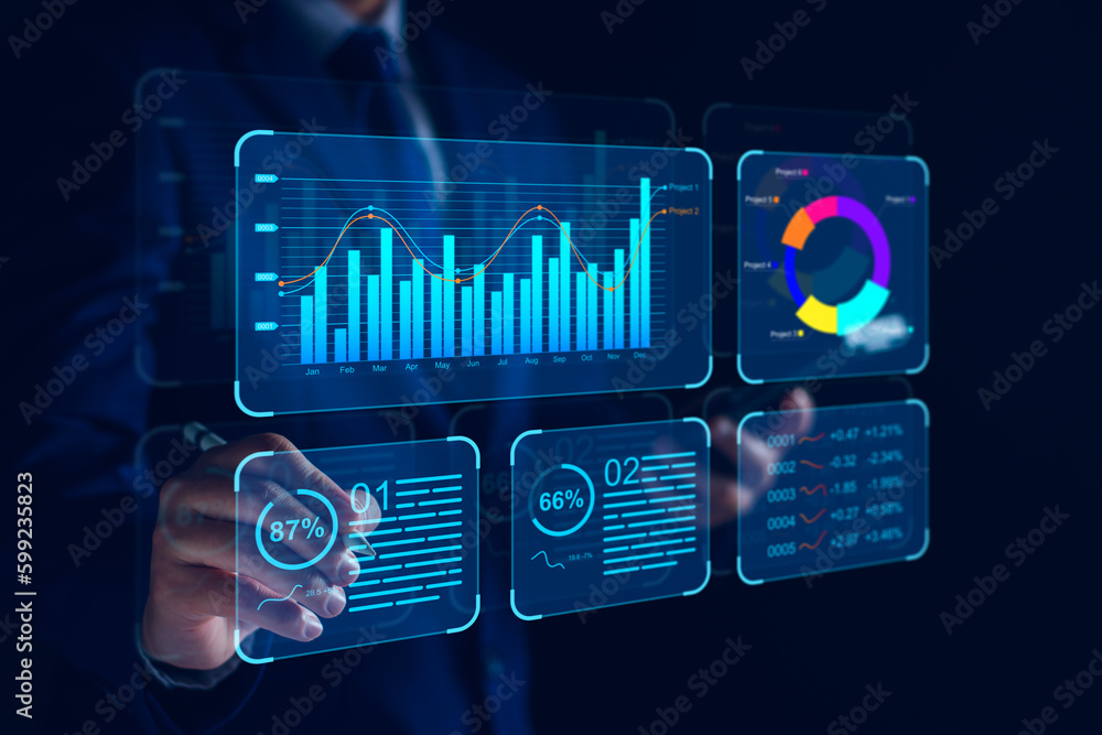 KPI key performance indicator business technology concept. Business ...