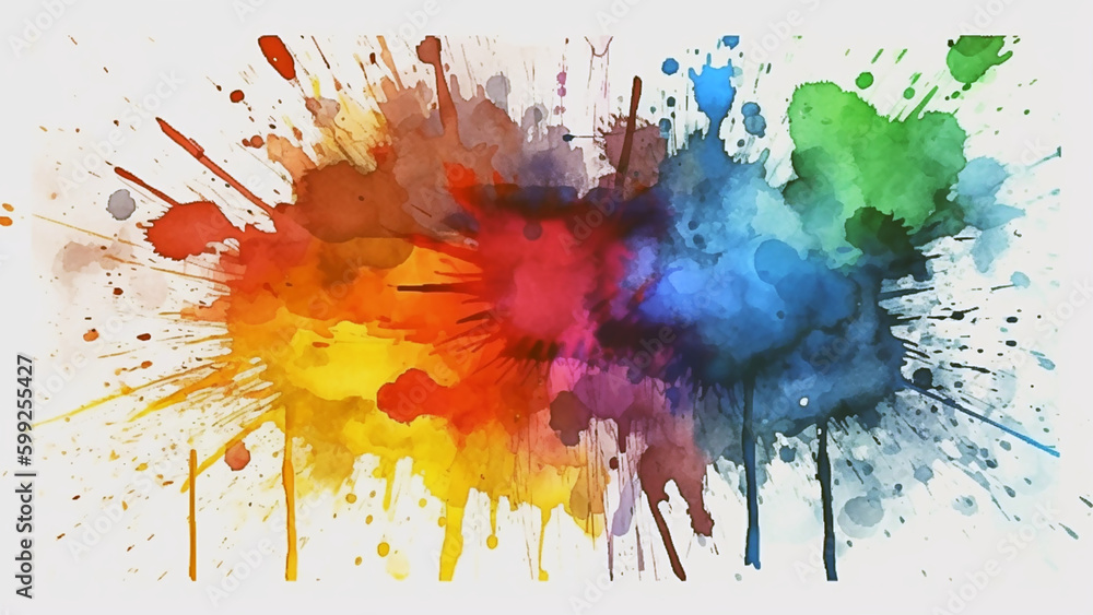 ภาพประกอบสต็อก Abstract Pride Flag Colors in paint splatter style ภาพ ...