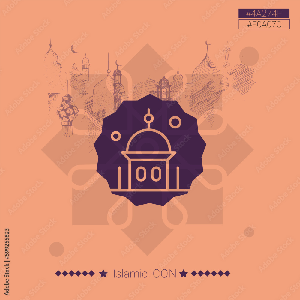 elements islamic icons - logo illustration with color palette Stock ...