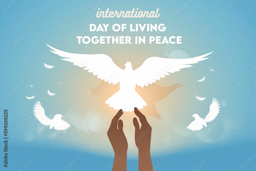 International Day of Living Together in Peace. dove of peace ...