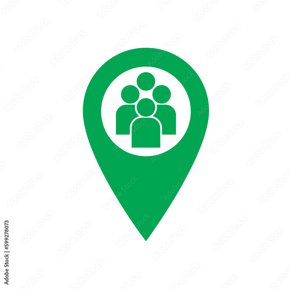 assembly point sign symbol vector Stock Vector | Adobe Stock