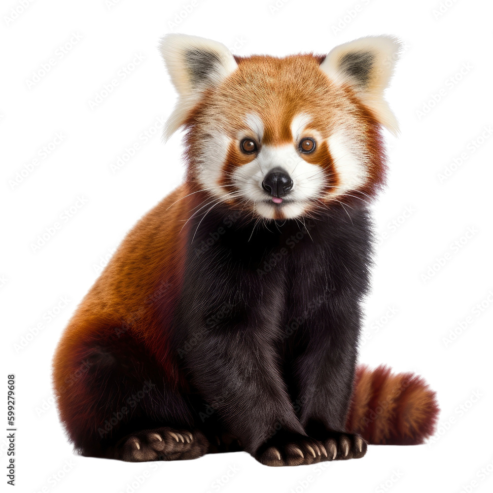red panda transparent background, png Stock Illustration | Adobe Stock