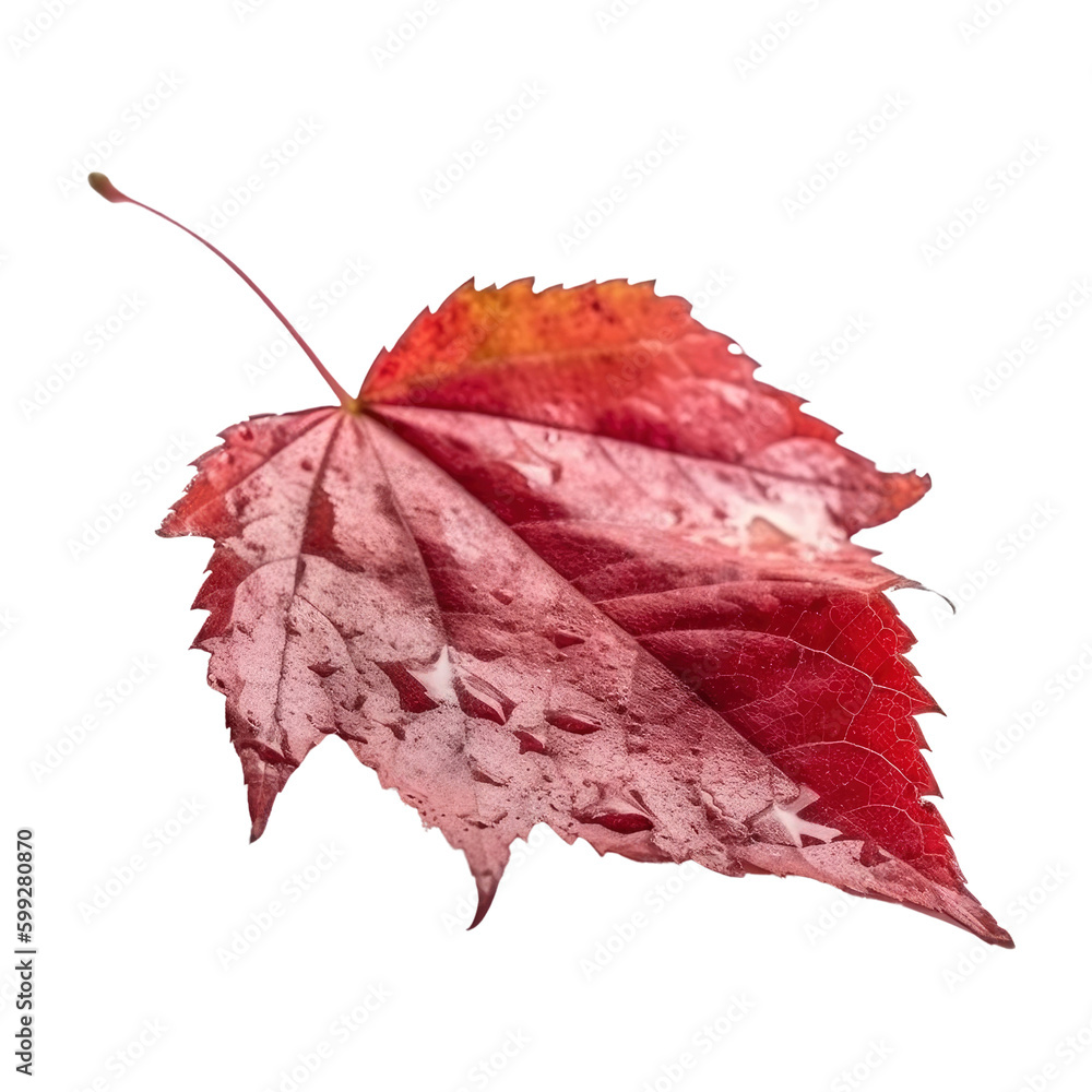 red leaf, maple leaf, transparent background, png Stock Illustration ...