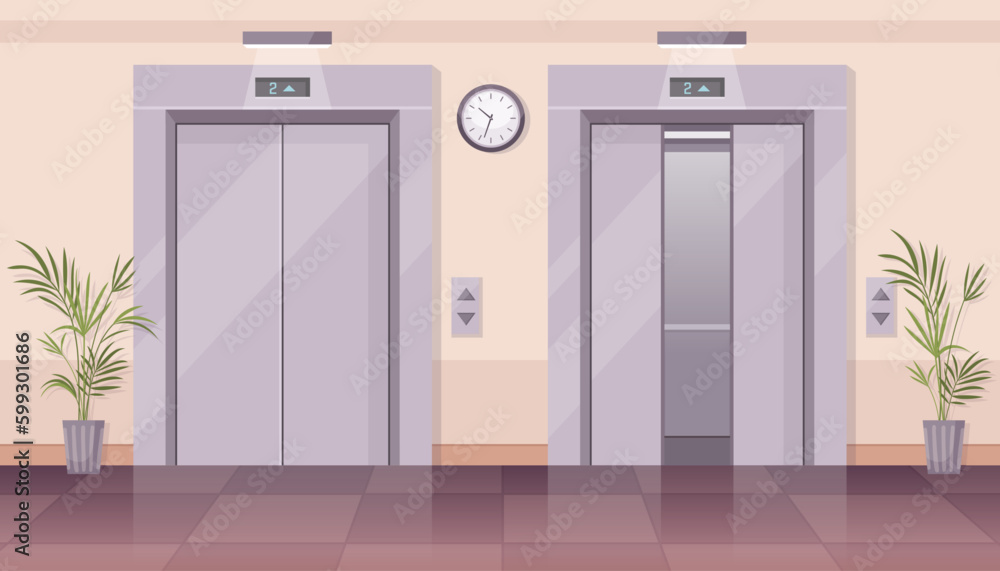 Open Elevator Clipart