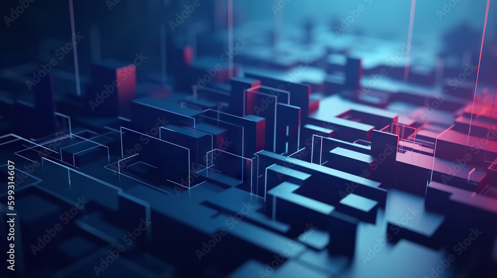 Modern digital abstract 3D background. Can be used in the description ...
