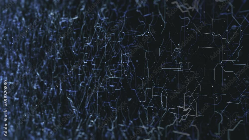 Abstract Digital Data Hitech Background/ 4k animation of an abstract ...