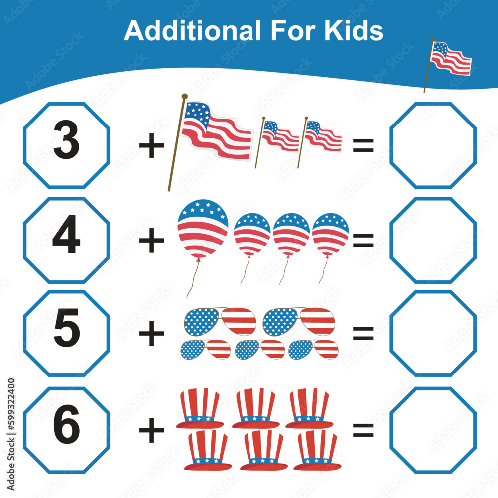 Mathematic counting worksheet. Math activity, count and write the ...