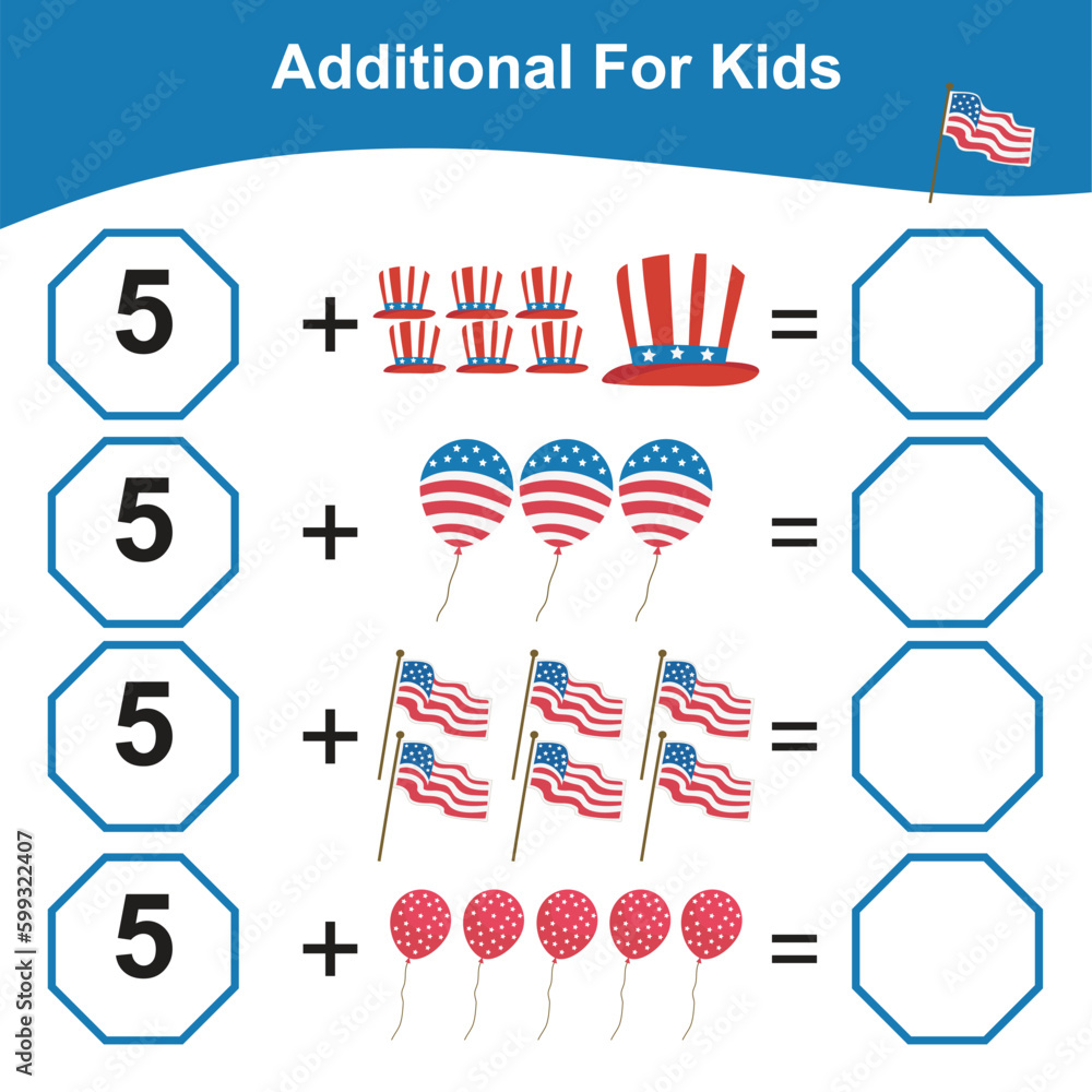 Mathematic counting worksheet. Math activity, count and write the ...