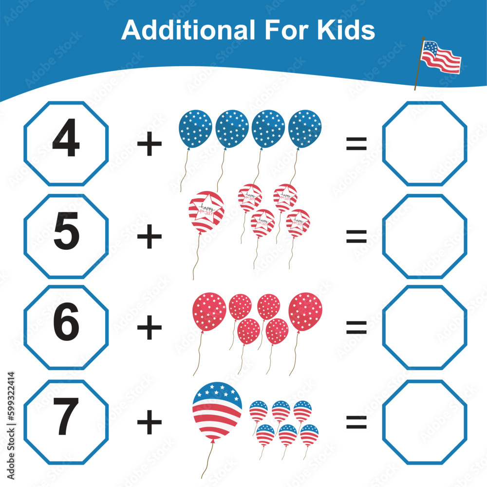 Mathematic counting worksheet. Math activity, count and write the ...