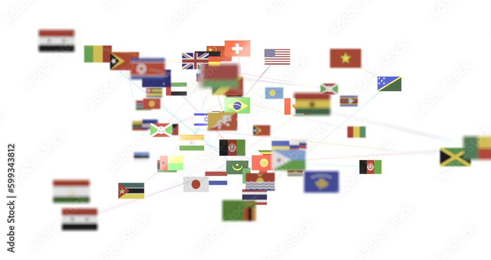 Globe International World Flags - PNG transparent Stock Illustration ...