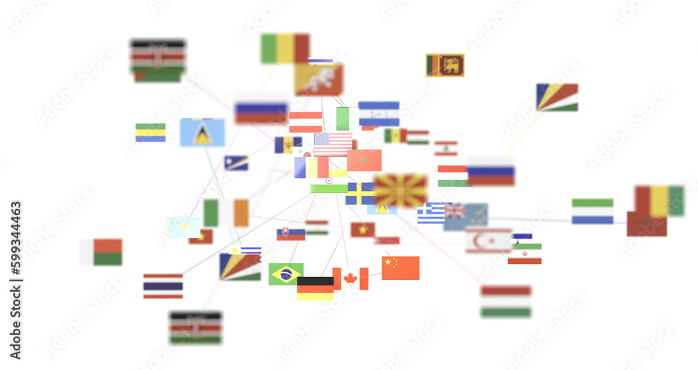Globe International World Flags - PNG transparent Stock Illustration ...