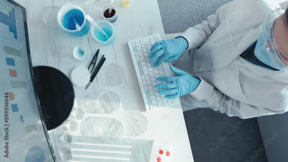 Analysis of scientific research data in the laboratory in order to ...