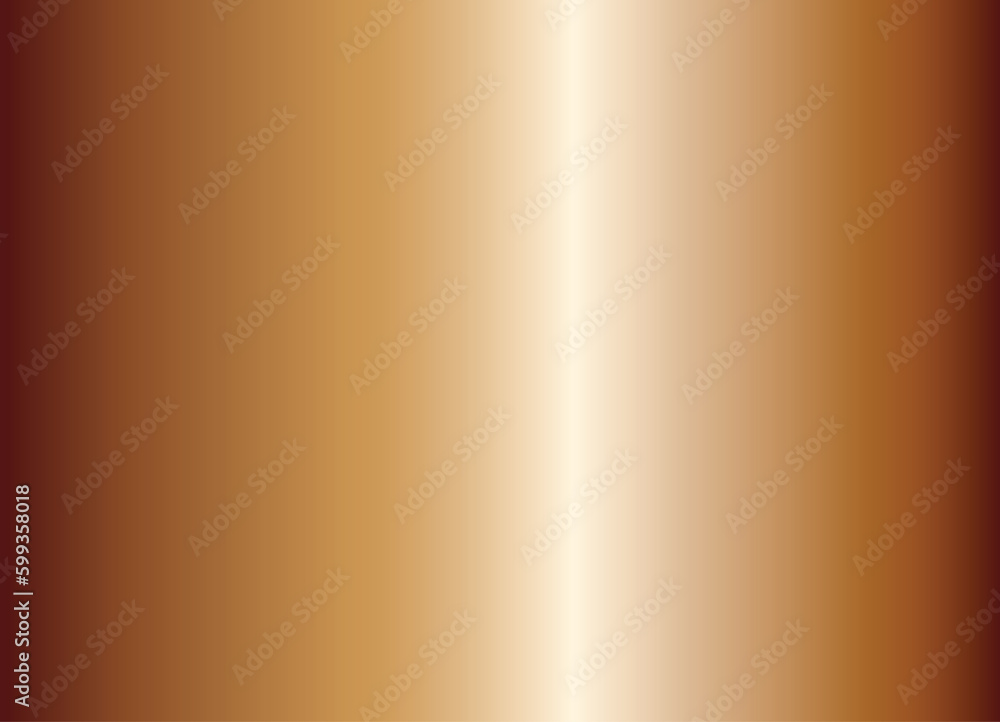 Bronze foil texture gradation background. Vector shiny metalic gradient ...