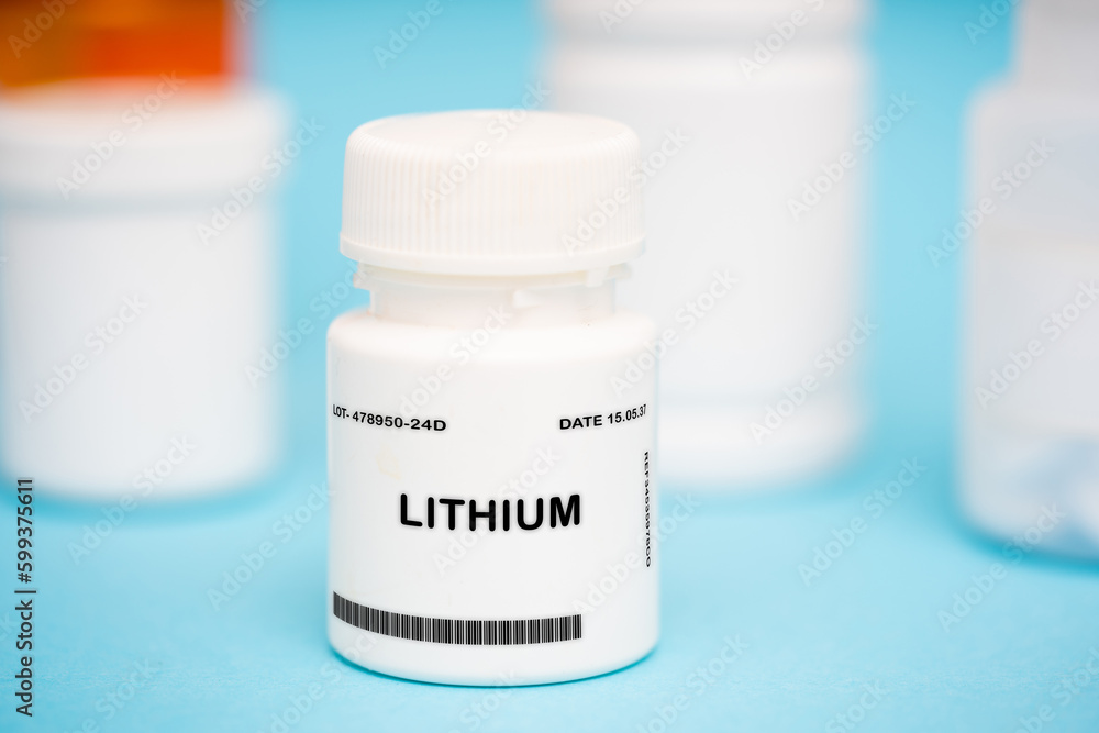 Poster Lithium medication In plastic vial – Wall Art | UkPosters