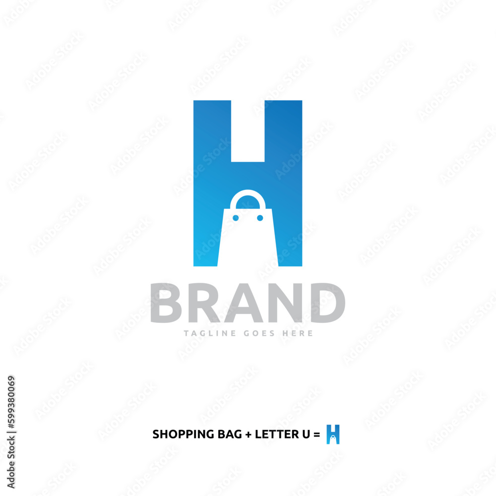 Initial H Shop Logo designs Template Illustration vector graphic of ...