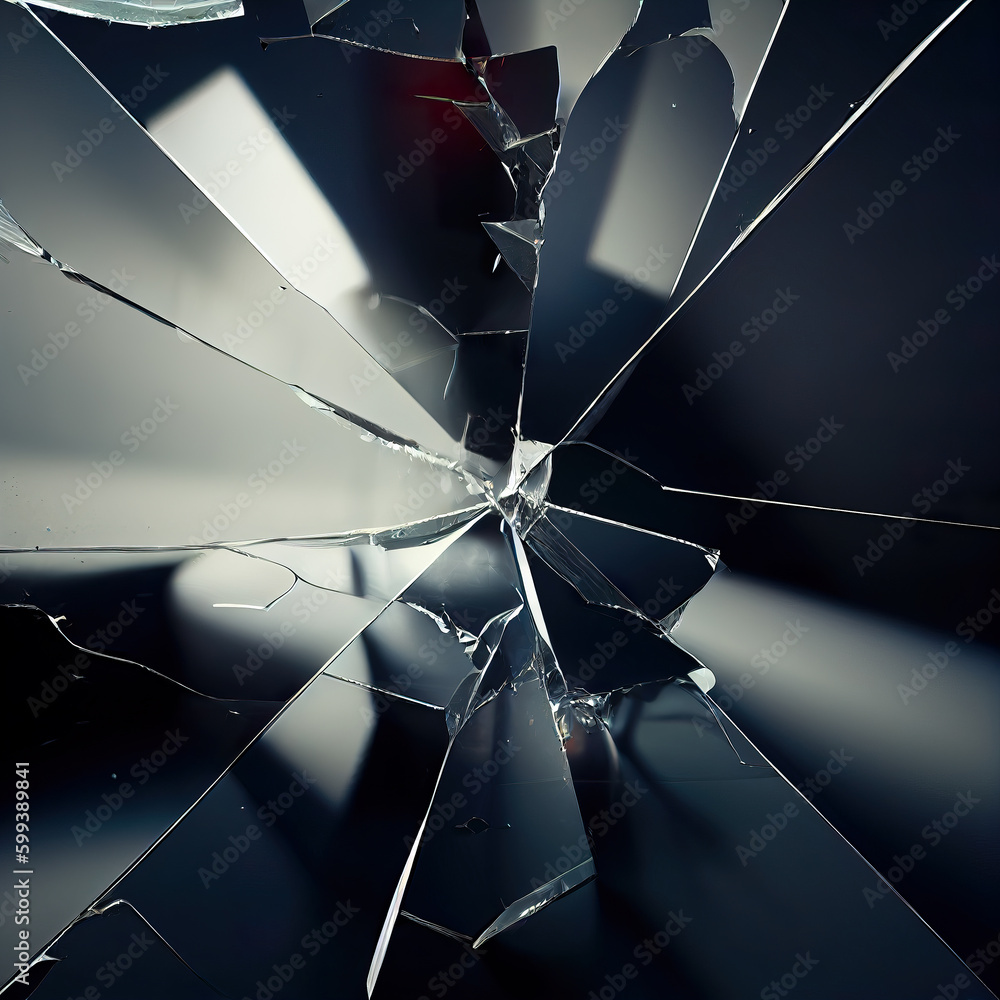 Beyond the surface. A mosaic of splintered glass. The fragile Illusion ...