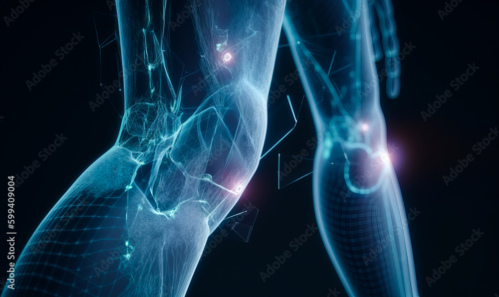 Polygonal imaging of human legs. The injury and destruction concept ...