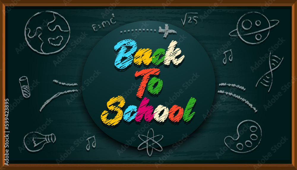 Back to school background and colourful welcome Back to school Stock ...