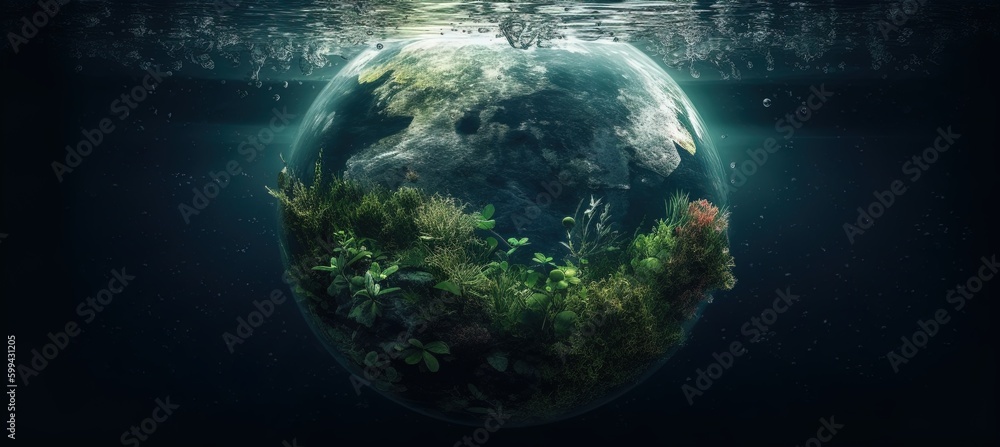 qua-Earth: Intricate Underwater World of Planet Engulfed in Water in 8K ...