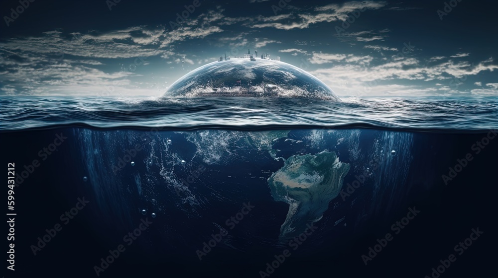 qua-Earth: Intricate Underwater World of Planet Engulfed in Water in 8K ...