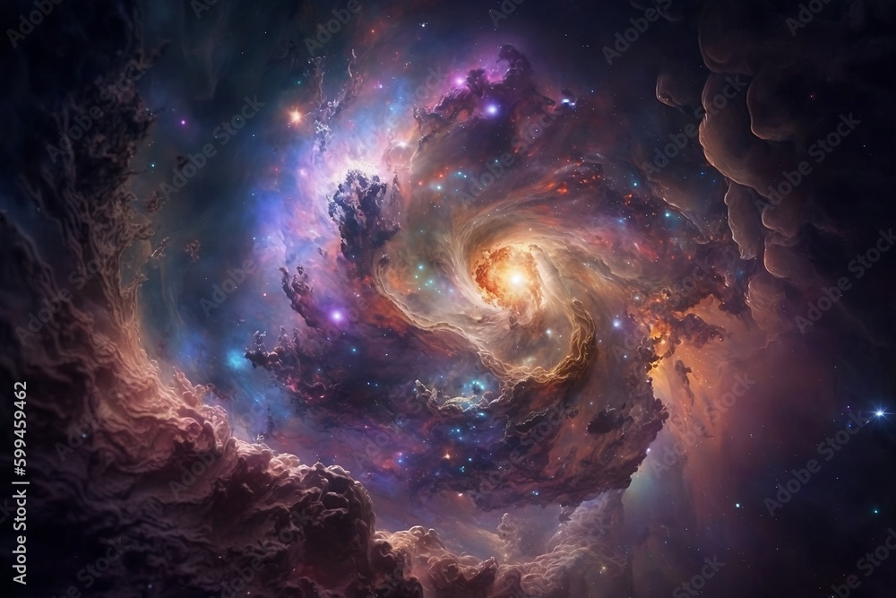 A mesmerizing and awe-inspiring view of the galaxy and outer space ...