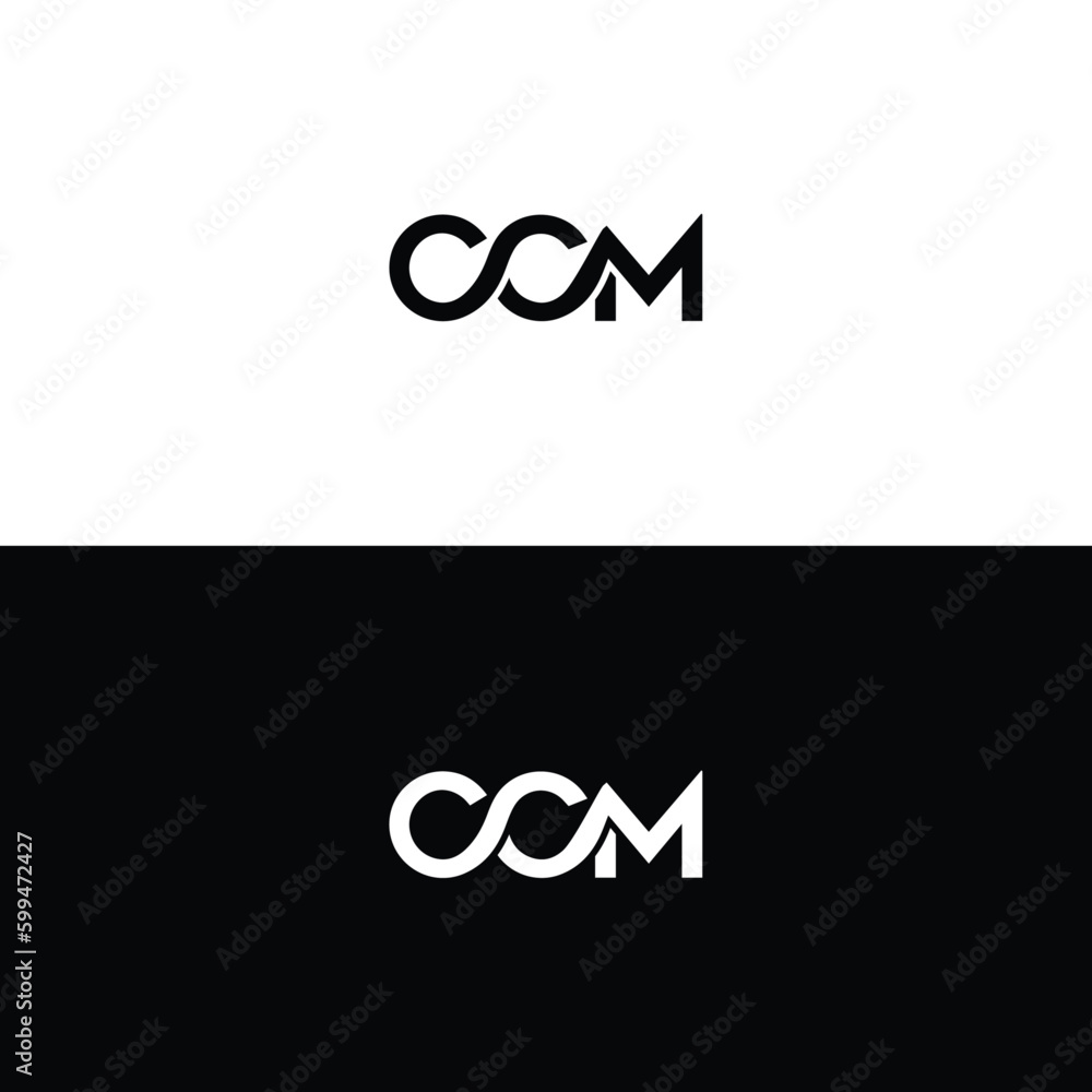 Initial based modern and minimal Logo. CCM letter trendy fonts monogram ...