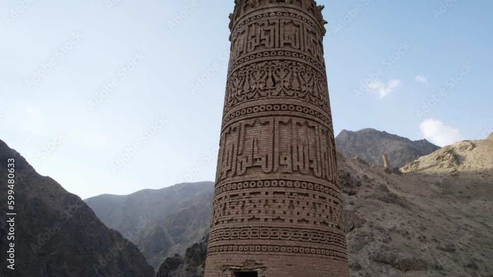 Ruins and Historic Monument of Minaret of Jam in Afghanistan, Ancient ...