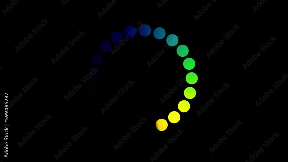 Endless spinning abstract round gradient 4k. Loading image. Load icon. Seamless looping footage ...