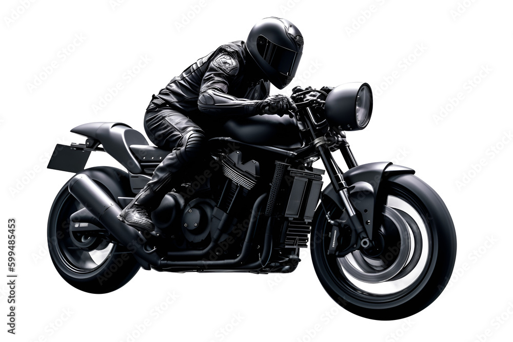 Biker on motorcycle Man riding a motorcycle big bike, having fun ...