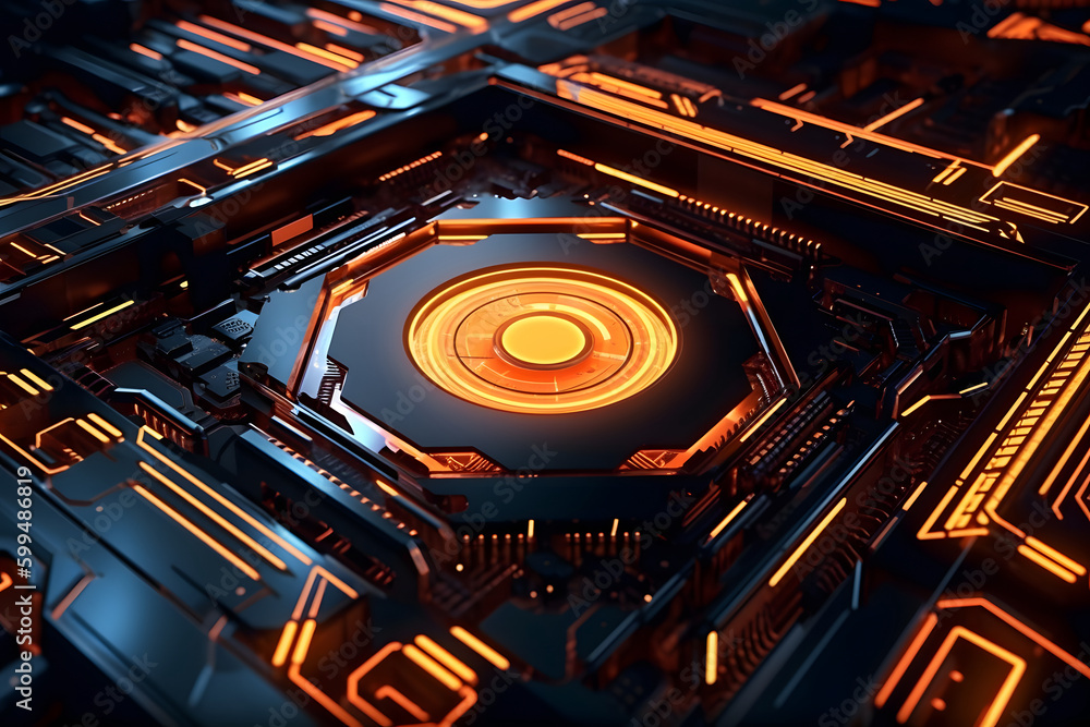 Atmospheric background of future science and technology scene ...