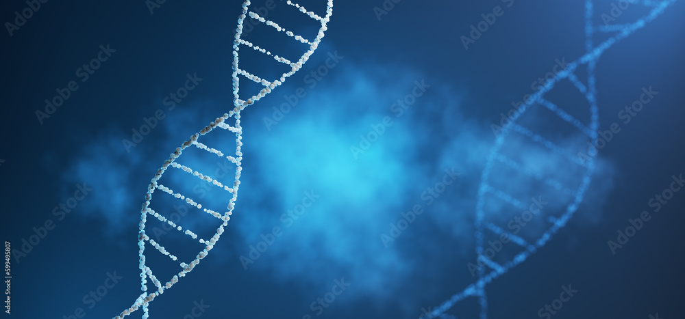 Cosmetic essence. Concept of DNA chromosome. Science and technology ...