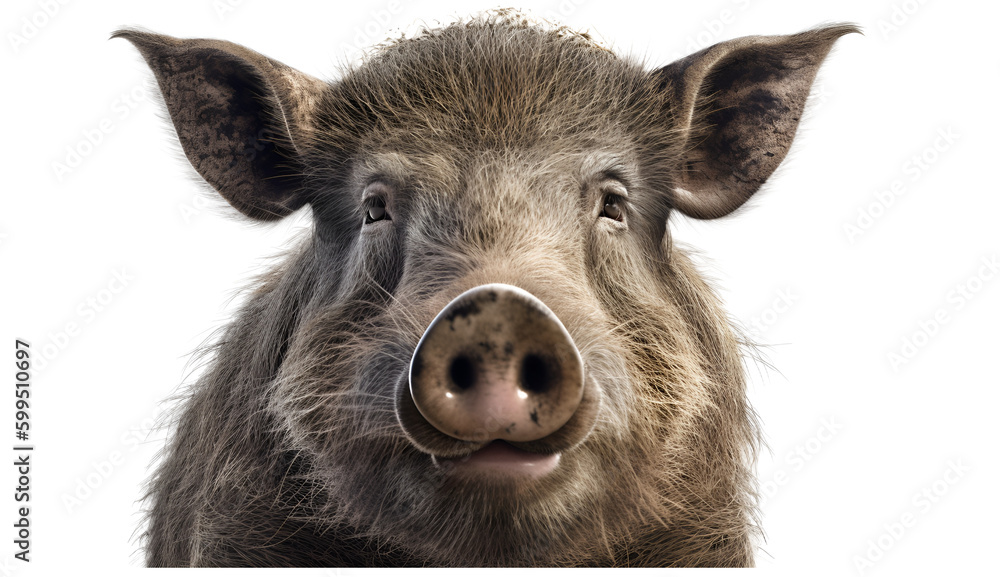 pig isolated on transparent background cutout image Stock Illustration ...