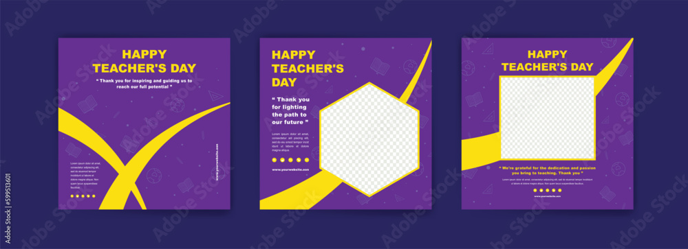 Celebrate Teacher's Day with eye-catching social media posters and ...