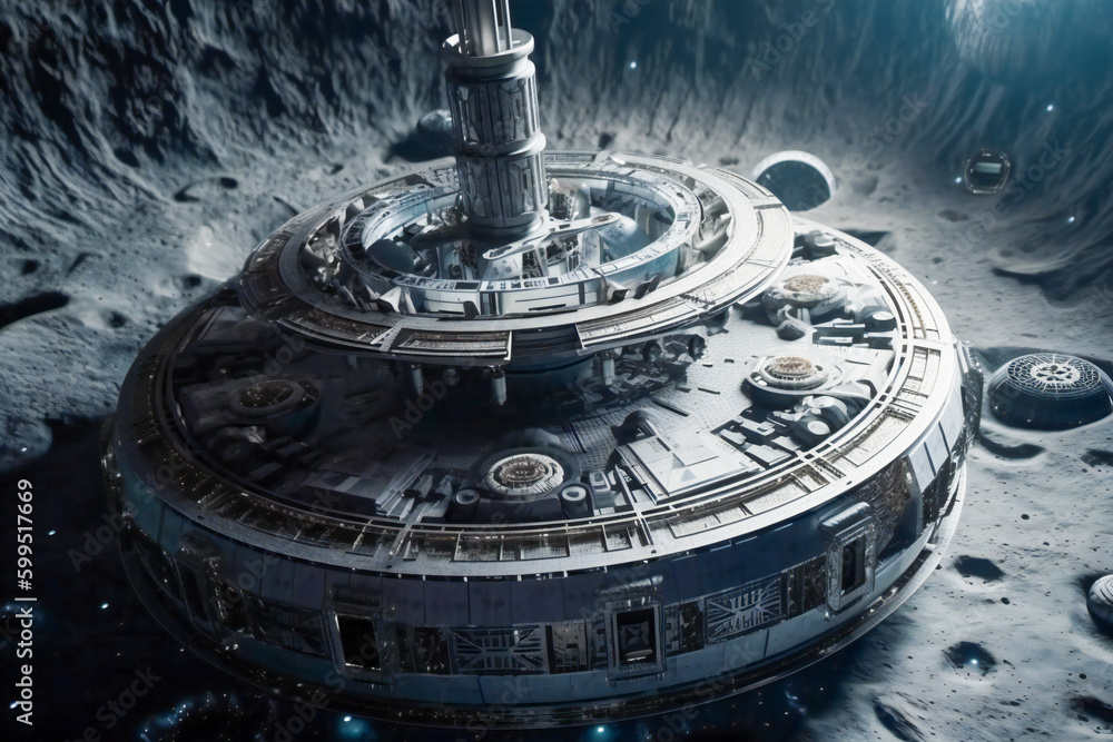 Future Moon other planets moons base or scientific facility. Moon or ...