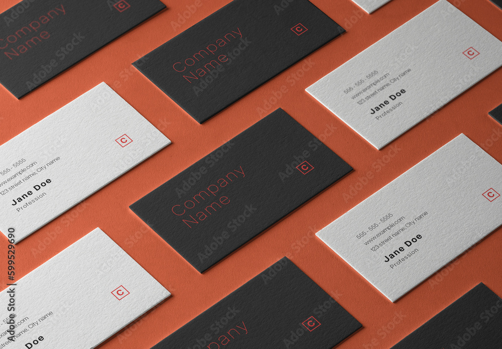 Minimal Personal Business Card Layout Stock Template | Adobe Stock