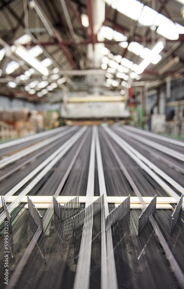 An Old industrial stainless steel metal cotton weaving spindle reel ...