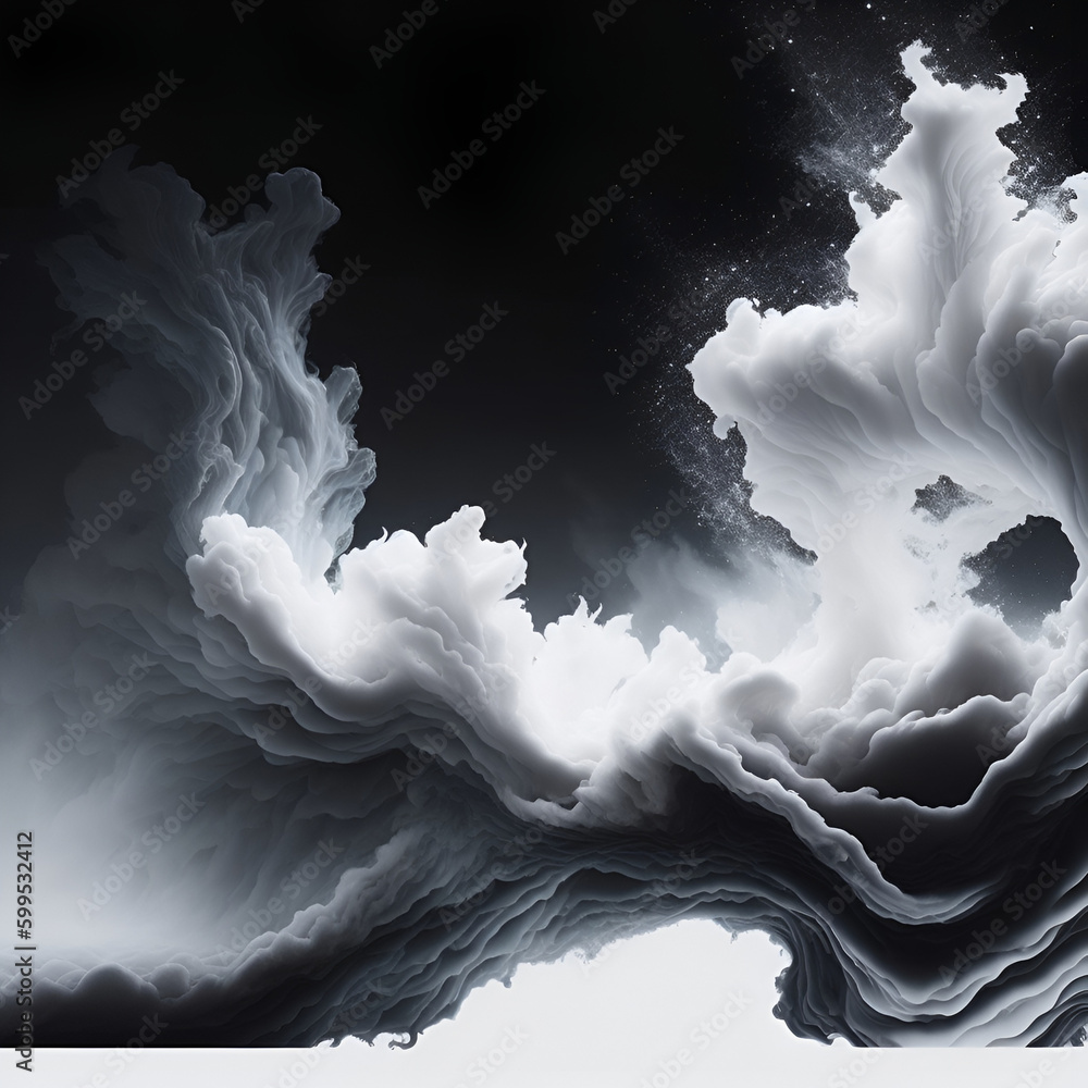 Mist, water splash. Color gradient, smoke wave, background with free ...