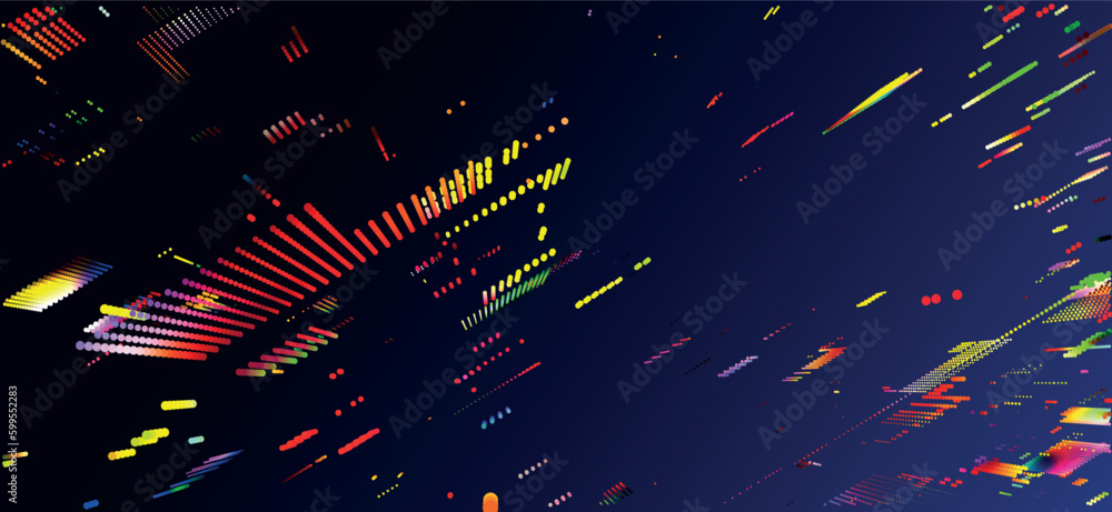 Abstract digital background. Data flow information. Concept of digital ...