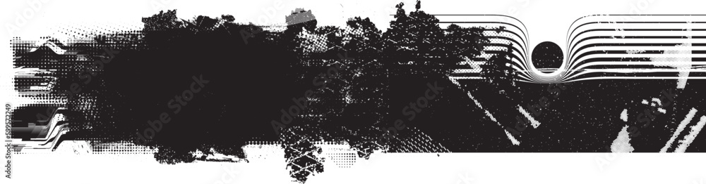 Glitch distorted geometric shape . Noise destroyed logo . Trendy defect ...