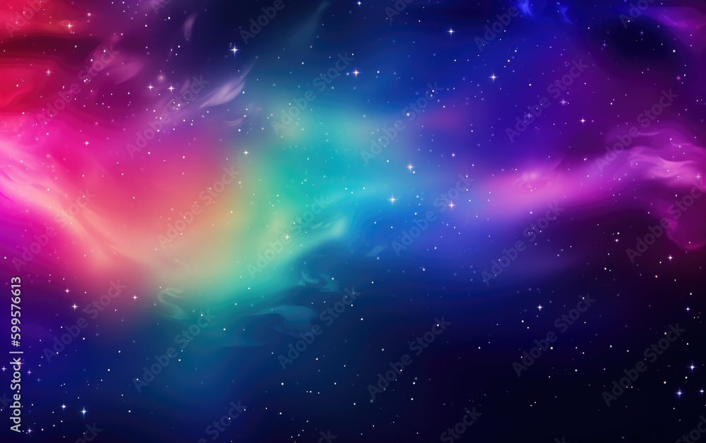Rainbow Galaxy Background