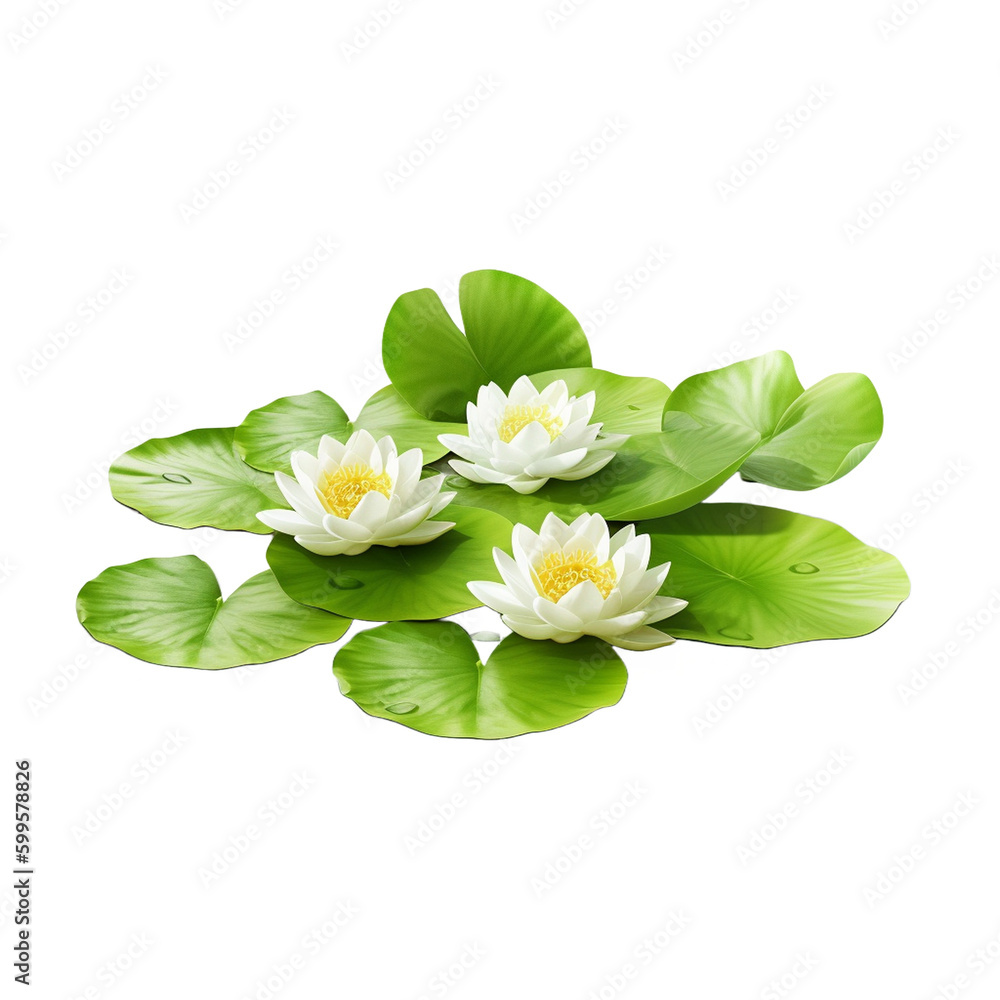 lily pad on transparent background cutout Stock Photo | Adobe Stock