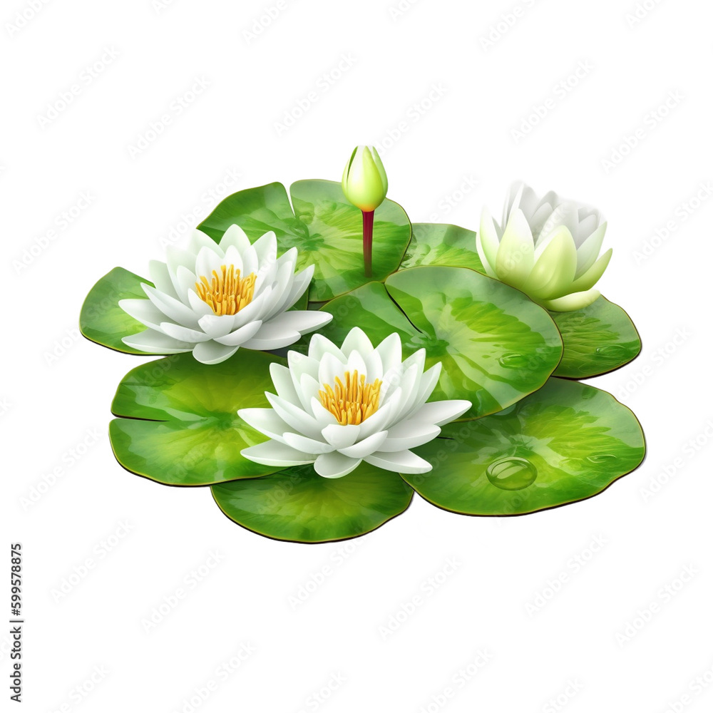 lily pad on transparent background cutout Stock Photo | Adobe Stock
