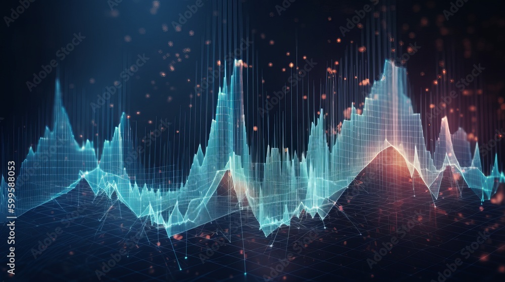 Chart candle stock graph forex market. Trade chart exchange background ...