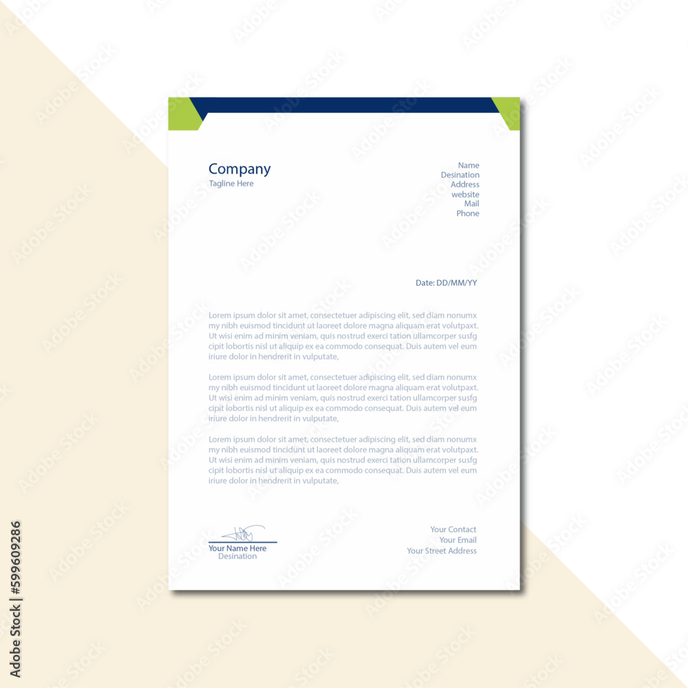 Corporate latter head design, Latter Head Design, Business Latter Head ...