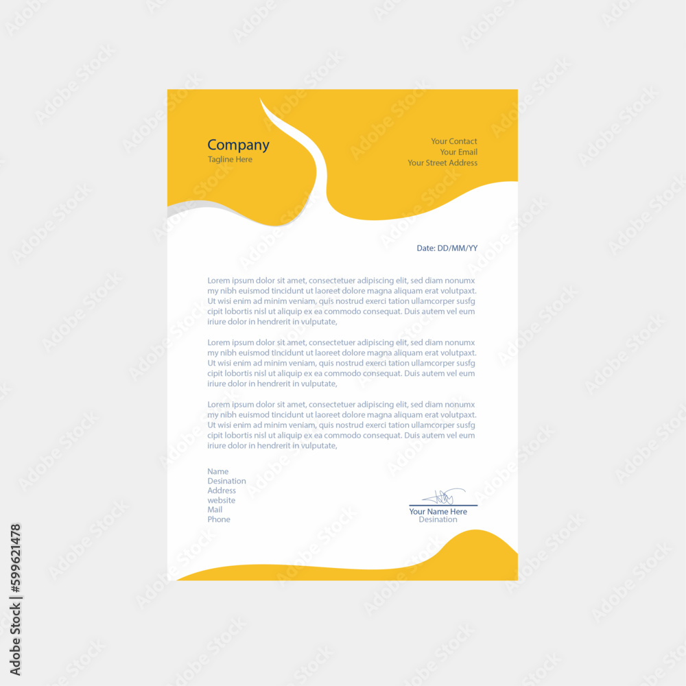 Corporate latter head design, Latter Head Design, Business Latter Head ...