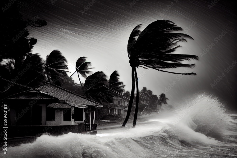 tropical cyclone, with its powerful winds and heavy rains, bringing ...
