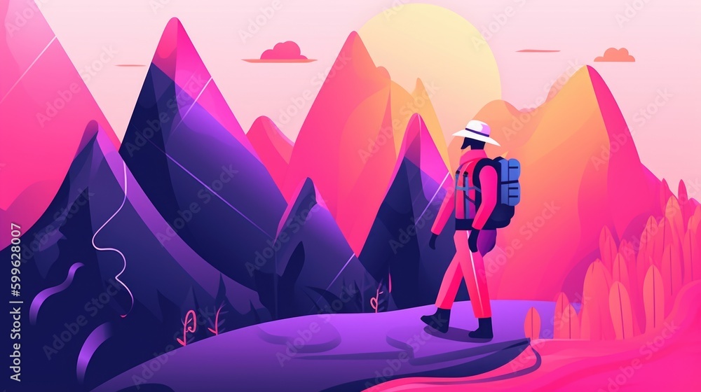 Travel and Adventure: Figurative analogy drawing with uncluttered ...