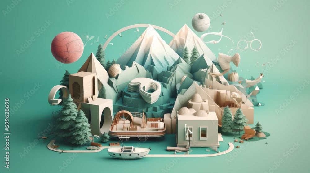 Travel and Adventure: Conceptual analogy design with lucid visual ...