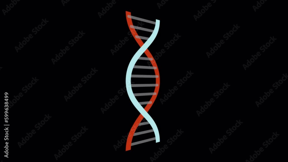 Animated DNA icon designed in flat icon style, medical equipment icons ...