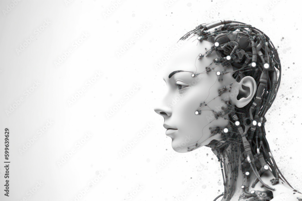 Artificial Intelligence With Copyspace White Background Generative AI ...